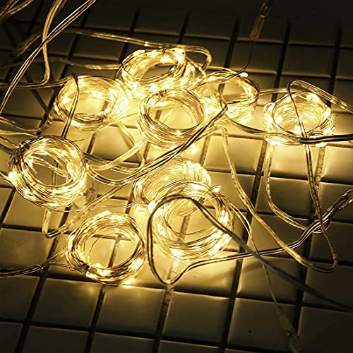 hyrion Led Curtain String Lights Window Fairy Light Remote Control USB Powered 8 Modes 9.8ft for Bedroom Wedding Party Home Garden Outdoor Indoor Wall Decorations