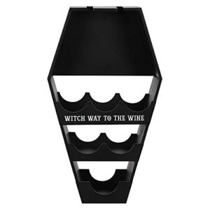 something different coffin wine rack (one size) (black)