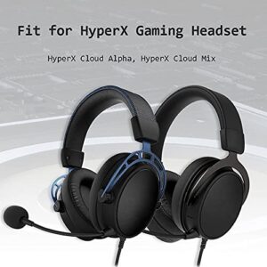 MJKOR Replacement Audio Aux Cable for HyperX Cloud Alpha and Cloud Mix Gaming headsets with Inline Mute & Volume Control (No Inline Mic)