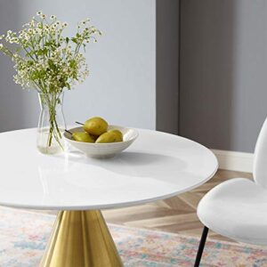 Ergode Tupelo 36" Dining Table - Gold White