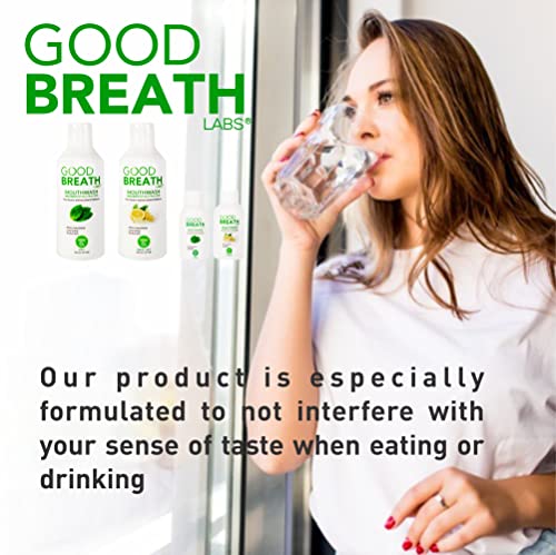 Goodbreath Labs Mouthwash | New Ozone Technology Specialized in Chronic Halitosis | Mouth Rinse Alcohol Free | Bad Breath Neutralizer | Mint Flavor Oral Rinse for Gum Disease ((1 Pack) 16 oz)