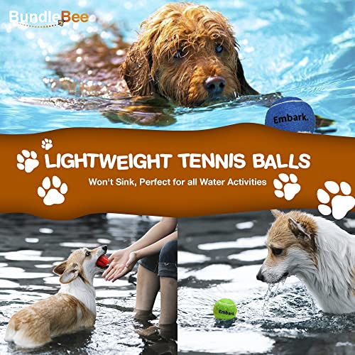 Colorful Squeaky Tennis Balls for Small Dogs and Puppies - 1.5 Inch - 6 Pack - Dog Training Toys for Positive Reinforcement, Interactive Squeaker Balls To Engage Attention Outside, Ball Launcher Fetch