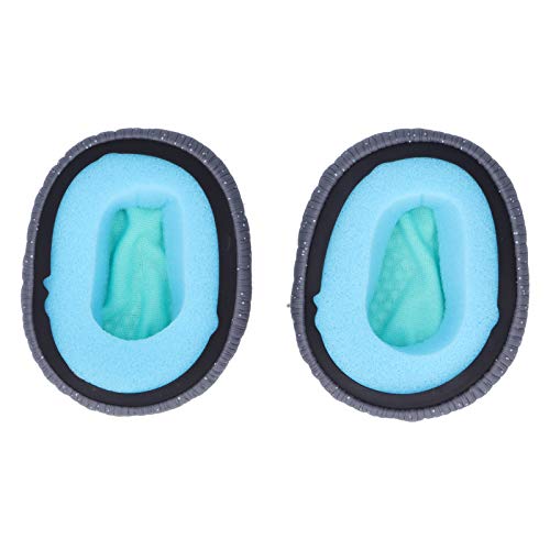 DAUERHAFT Blue Headphone Ear Pads Durable Ear Cushions Replacement Easy to Operation Soft for Skullcandy Riff Wireless