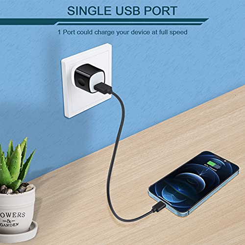 USB Wall Charger Plug, Fast Charging Block, AILKIN 5Pack 1A 1-Port Power Adapter Charging Cube Bricks Box for iPhone 14 13 12 Mini Pro Max/11/XR/XS/X/8/7, iPad Pro/Air, Cell Phone USB A Plug Cargador