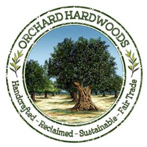 Orchard Hardwoods 12" Artisan Heart Shaped Olive Wood Cheese Board/Charcuterie Platter- For Cutting, Chopping, Serving-Thick Wooden Slab/Tray, Unique Kitchen/Valentines Day Gift (Large 12x12x0.8)