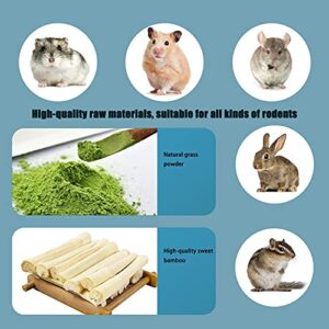 KEYONEKJ 100% Natural Rabbit Toys for Bunnies，Improve Dental Health and No Glue Chew Toys for Teeth for Bunny/Chinchilla/Guinea Pig/Hamsters/Rat/Squirrel/Totoro/Rodent