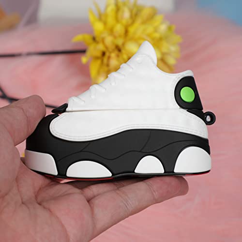 Oqplog for AirPod Pro 2019/Pro 2 Gen 2022 Case Luxury for AirPods Pro Air Pods Pro Cases Cover Funny Fun 3D Cute Trendy Unique Soft Silicone for Men Boys Teen Kids (Black White Shoe)