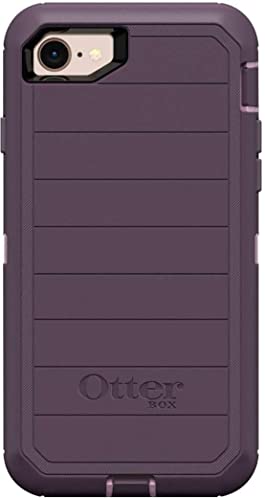 OtterBox DEFENDER SERIES Case for iPhone SE (2nd Gen - 2020) & iPhone 8/7 (NOT PLUS) - Retail Packaging - PURPLE NEBULA (WINSOME ORCHID/NIGHT PURPLE)