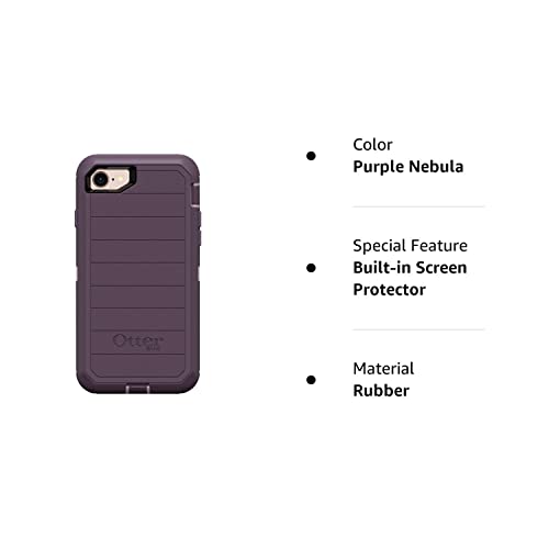 OtterBox DEFENDER SERIES Case for iPhone SE (2nd Gen - 2020) & iPhone 8/7 (NOT PLUS) - Retail Packaging - PURPLE NEBULA (WINSOME ORCHID/NIGHT PURPLE)