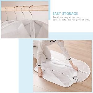 PetsHome Garment Bags, Garment Clothes Covers, 24'' x 40''(Pack of 5) Breathable Clear Garment Full Zipper Bags for Dress Suit Clothes