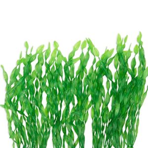 Zodaca Artificial Aquarium Plants for Fish Tanks and Aquariums (Green, 12 in, 10 Pack)