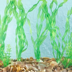 Zodaca Artificial Aquarium Plants for Fish Tanks and Aquariums (Green, 12 in, 10 Pack)