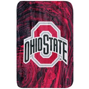 ohio state buckeyes sublimated soft throw blanket, 42" x 60"