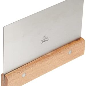 Winware Stainless Steel Dough Scraper with Wood Handle