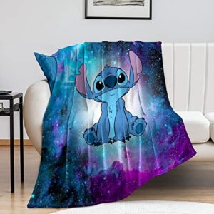 anime blanket ultra soft flannel throw blanket comfortable and warm blanket for kids and adults all season 50"x40"