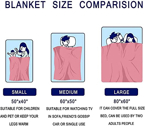 Anime Blanket Ultra Soft Flannel Throw Blanket Comfortable and Warm Blanket for Kids and Adults All Season 50"x40"