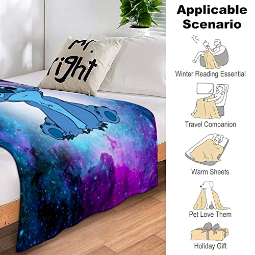 Anime Blanket Ultra Soft Flannel Throw Blanket Comfortable and Warm Blanket for Kids and Adults All Season 50"x40"