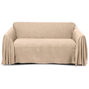 stylemaster alexandria furniture throw, love seat, beige