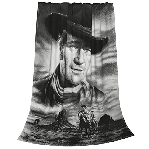 American Legend John-Wayne Throw Blanket 50"X40" Ultra-Soft Anti-Pilling Flannel for Living,Couch,Chair,Sofa,Room Or Bed to Be Gift