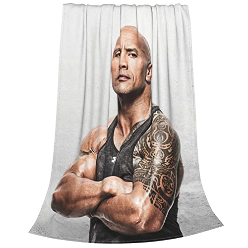 Soft and Fuzzy Blanket Flannel Dwayne Douglas Johnson Blanket Throw Blanket for Home Decor 50"x40"