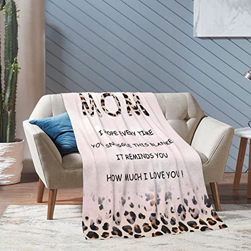 GEIFIN Birthday Gifts for Mom Blanket Mothers Day Birthday Gifts for Mom Blanket from Daughter Son,Best Mom Bday Gift Throw Blanket 60 x 50 Inch