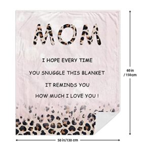 GEIFIN Birthday Gifts for Mom Blanket Mothers Day Birthday Gifts for Mom Blanket from Daughter Son,Best Mom Bday Gift Throw Blanket 60 x 50 Inch