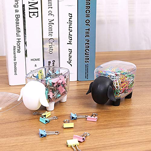 Q-tip Holder Q-tip Dispenser, Cotton Ball Organizer, Cotton Swab Holder Apothecary Jars Bathroom Organizer Canister Jar Acrylic Cute Sheep Cotton Swab Ball Qtip Holder(White)