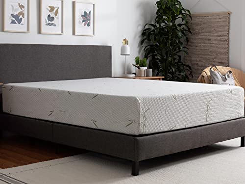 Tulo 10" Medium-Plush Memory Foam Bamboo Pressure Relief Mattress in a Box | Queen Size