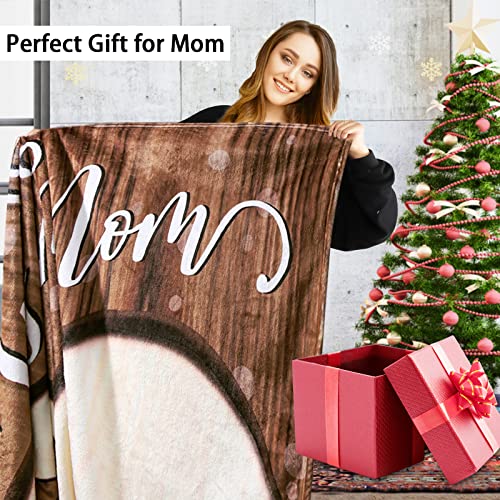 to My Mom Blanket Mother's Day Birthday Gifts for Mom from Daughter, Women's Day Gifts for her Anniversary Mom Gifts, I Love You Mom Gift Ideas Super Soft Throw Blankets from Daughter, 50''x60'' inch