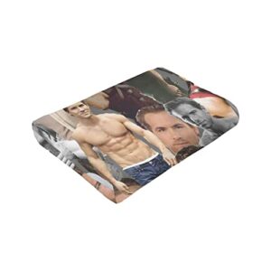 Ryan Reynolds Super Soft Flannel Blanket Warm Anti-Pilling Blanket Sofa Throw Blankets Air Conditioning Blankets Suitable for All Seasons 50"x40"