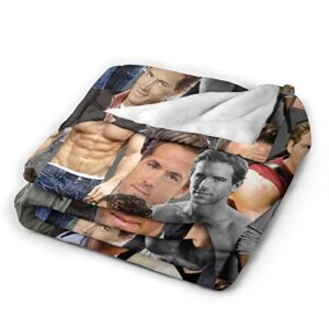 Ryan Reynolds Super Soft Flannel Blanket Warm Anti-Pilling Blanket Sofa Throw Blankets Air Conditioning Blankets Suitable for All Seasons 50"x40"