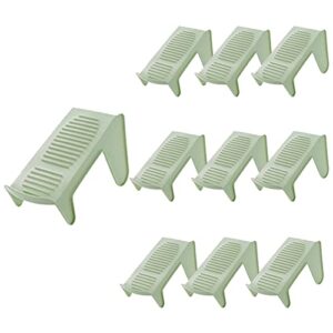 zxk shoe slots organizer plastic shoe storage rack holder easy shoe stacker closet organization space saver - 10 pack(s)- 5 pack(l)