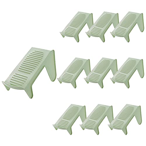 ZXK Shoe Slots Organizer Plastic Shoe Storage Rack Holder Easy Shoe Stacker Closet Organization Space Saver - 10 Pack(S)- 5 Pack(L)