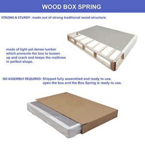 Mattress Solution 8" Assembled Split Box Spring/Foundation for Mattress, Full, Size