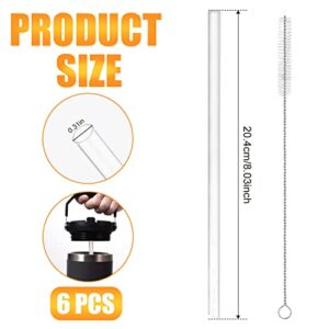 6PCS Replacement Straws Compatible with Stanley IceFlow Stainless Steel Tumbler 30 oz, Reusable Plastic Straws Compatible Apply to Stanley IceFlow 40 oz 20/64 oz Tumbler Stanley Flip Straw Accessories