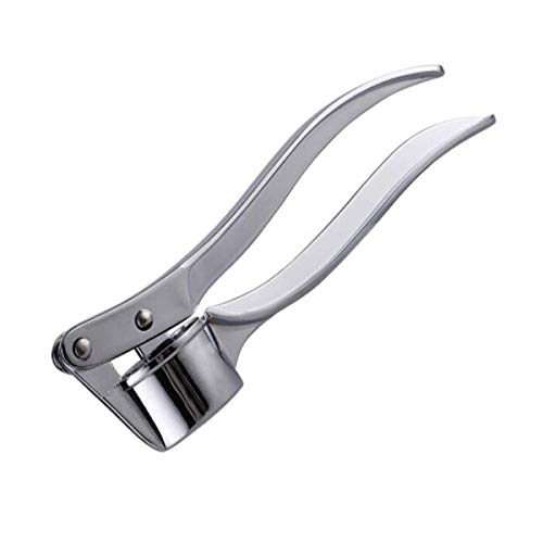 Garlic Press Mincer Ginger Crusher Squeezer Heavy Duty Metal Garlic Presser Chopper Slicer (Classic)