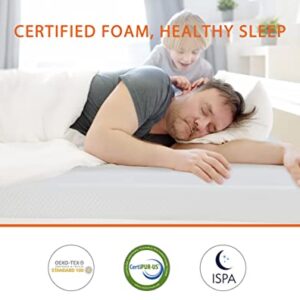 6 inch Queen Size Mattress with Cover, Cooling Gel Memory Foam Queen Mattress for a Cool Sleep & Pressure Relief, Medium Firm Mattress Pad Queen Mattresses, Bed in a Box, CertiPUR-US Certified