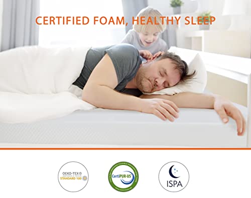 6 inch Queen Size Mattress with Cover, Cooling Gel Memory Foam Queen Mattress for a Cool Sleep & Pressure Relief, Medium Firm Mattress Pad Queen Mattresses, Bed in a Box, CertiPUR-US Certified