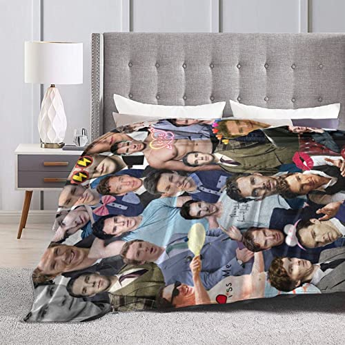 Blanket Benedict Cumberbatch Soft and Comfortable Warm Fleece Blanket for Sofa,Office Bed car Camp Couch Cozy Plush Throw Blankets Beach Blankets