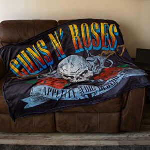 Calhoun Guns N Roses Appetite for Destruction Plush Throw Blanket (50" by 60")