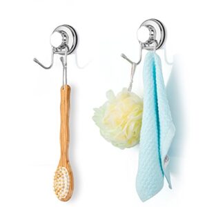 iPEGTOP Suction Cup shower caddy and Double Hooks