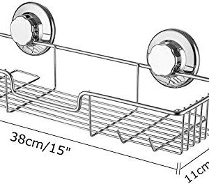 iPEGTOP Suction Cup shower caddy and Double Hooks