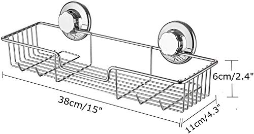 iPEGTOP Suction Cup shower caddy and Double Hooks