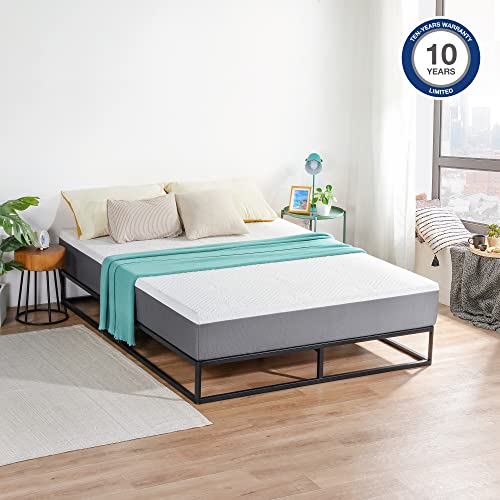 PrimaSleep 9 Inch Gel Infused Superior high-Density Memory Foam Mattress, CertiPUR-US® Certified, Gray, King