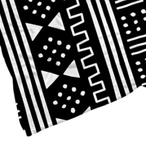 Swono African Mudcloth Throw Blanket,Afrocentric White Black African Mudcloth Mudprint Thorw Blanket Soft Warm Decorative Blanket for Bed Couch Sofa Office Blanket 30"X40"