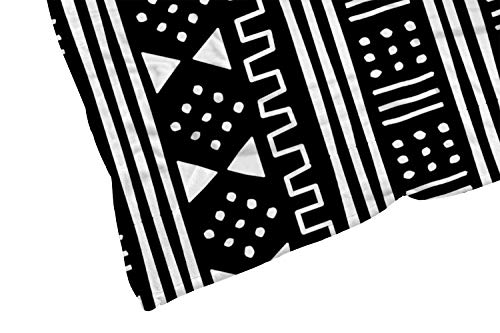 Swono African Mudcloth Throw Blanket,Afrocentric White Black African Mudcloth Mudprint Thorw Blanket Soft Warm Decorative Blanket for Bed Couch Sofa Office Blanket 30"X40"