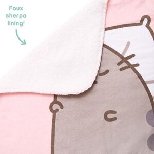 Pusheen Mini Throw Blanket for Cozy, Soft Comfort 24 x 24 inches (Zzzz Snooze)