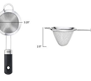 OXO SteeL Fine Mesh Cocktail Strainer, 3-inch,Stainless Steel