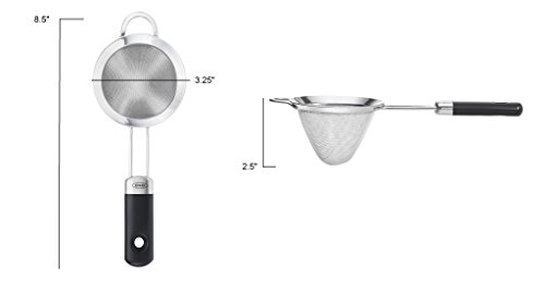 OXO SteeL Fine Mesh Cocktail Strainer, 3-inch,Stainless Steel