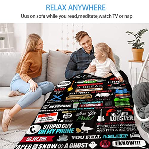 Classic Comedy Tv Series Ultra-Soft Throw Blanket Shawls and Wraps Lightweight for Couch, Soft, Plush, Fluffy, Warm 50"X40"